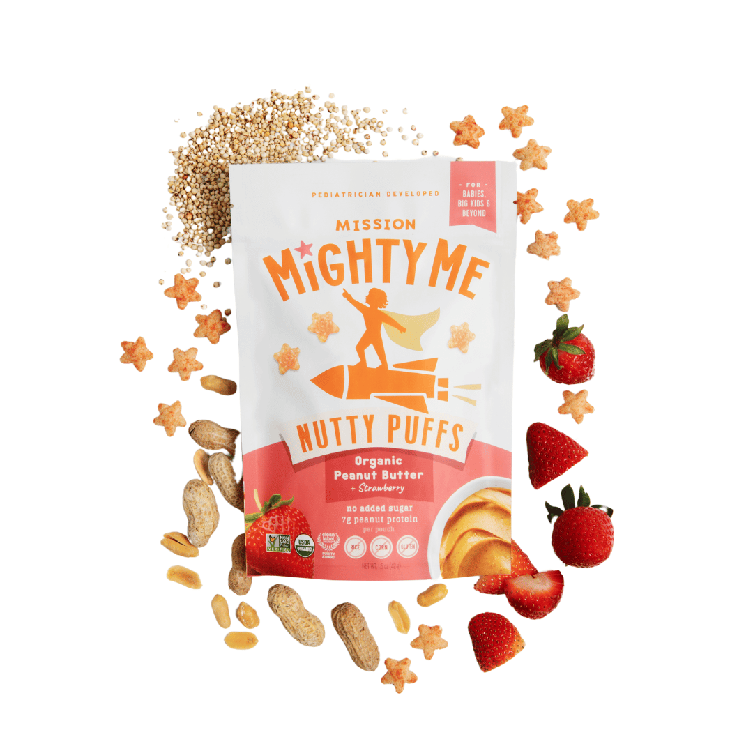 Strawberry Peanut Butter Puffs | Mission MightyMe