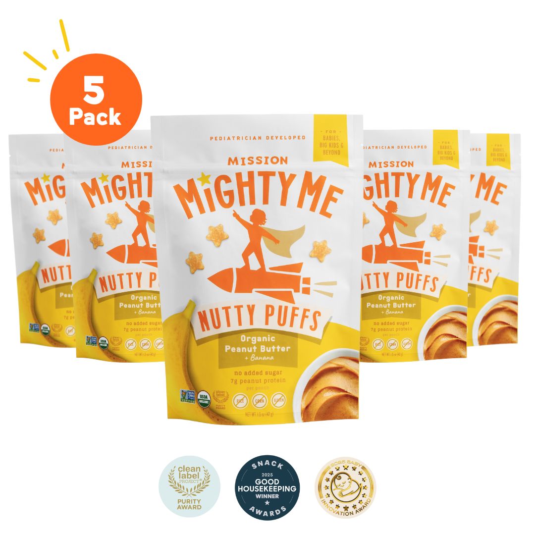 Banana Peanut Butter Puffs | Mission MightyMe